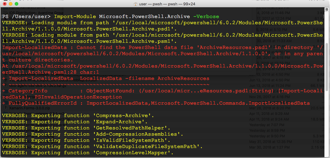 ArchiveResources file not found on mac-os for Archive module (VSTS, MACOS) · Issue #59 ...