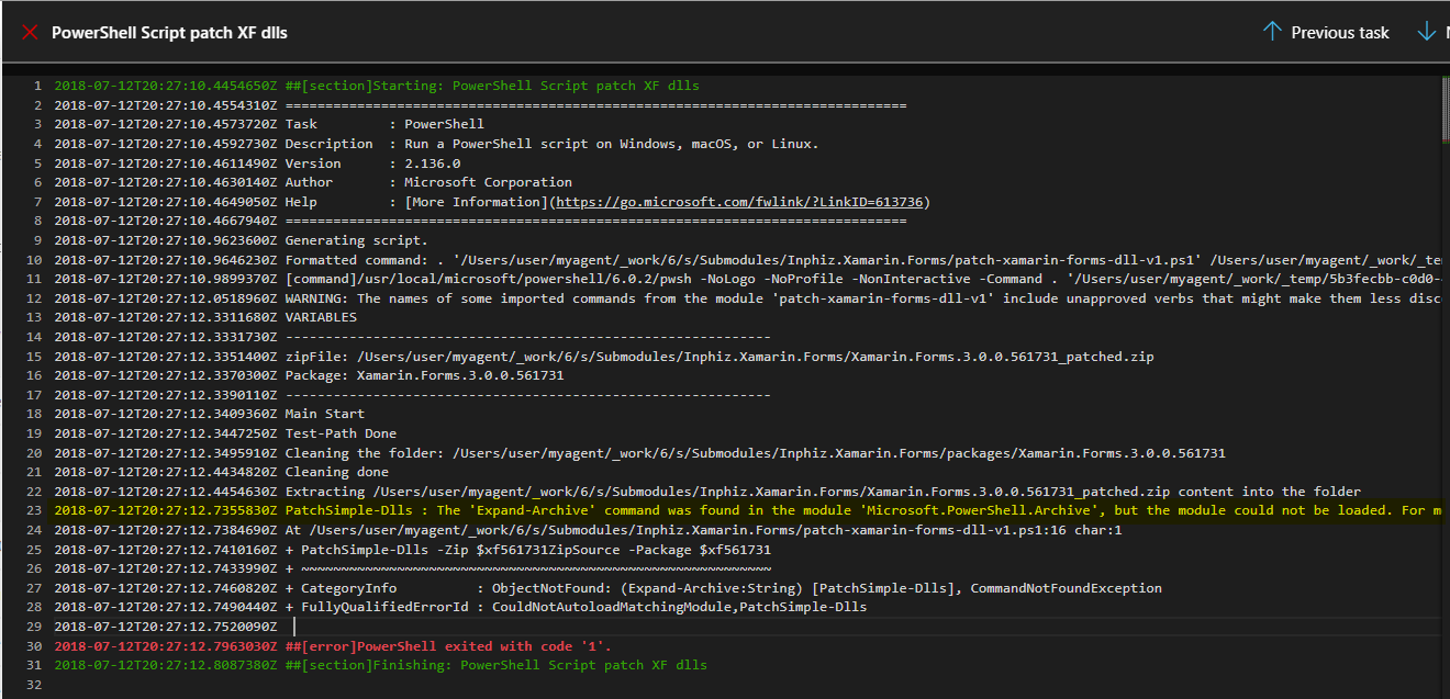 ArchiveResources file not found on mac-os for Archive module (VSTS, MACOS) · Issue #59 ...